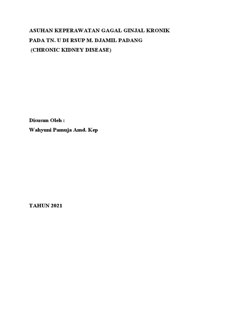Askep Gagal Ginjal Kronik | PDF