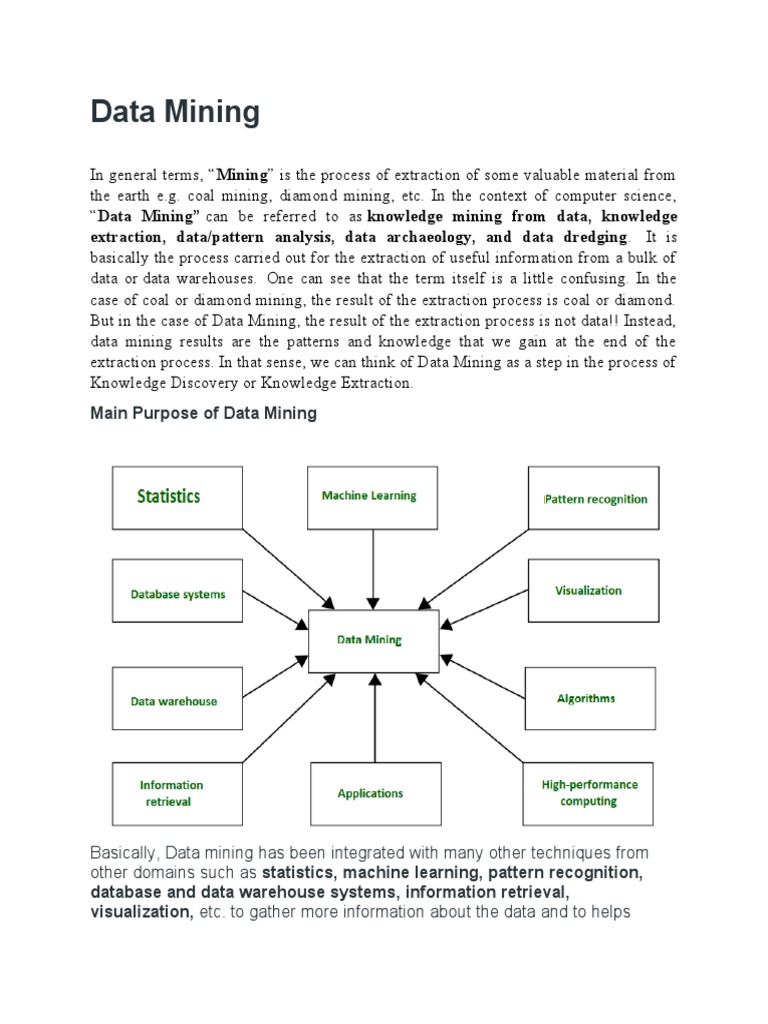 Data Mining - Docx Unit 1 | PDF | Data Mining | Data