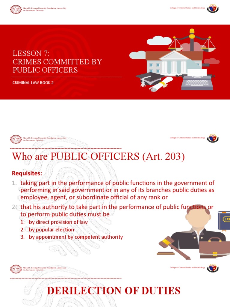 Crimes Committed by Public Officers | PDF | Crimes | Crime & Violence