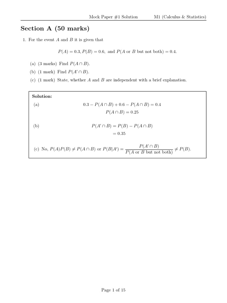 m1 Paper1 Eng | PDF | Estimator | Variance