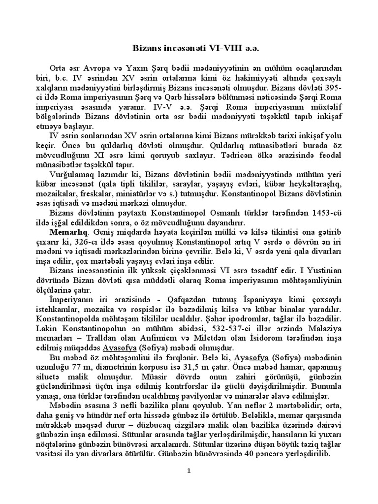 9) Bizans incəsənəti | PDF
