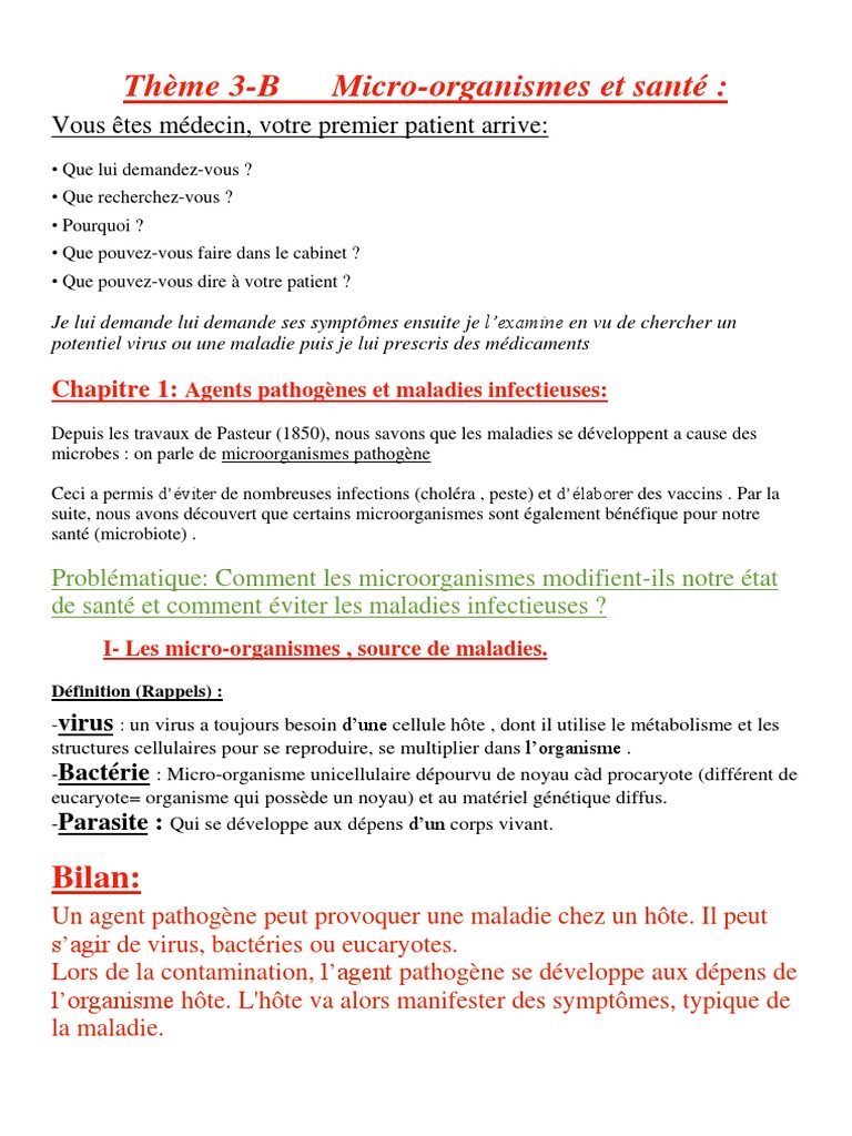 SVT Micro Organisme | PDF