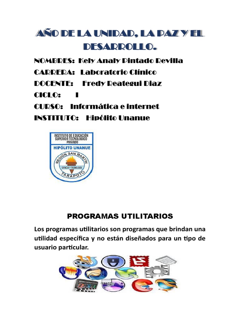Programaas Utilitarios | PDF