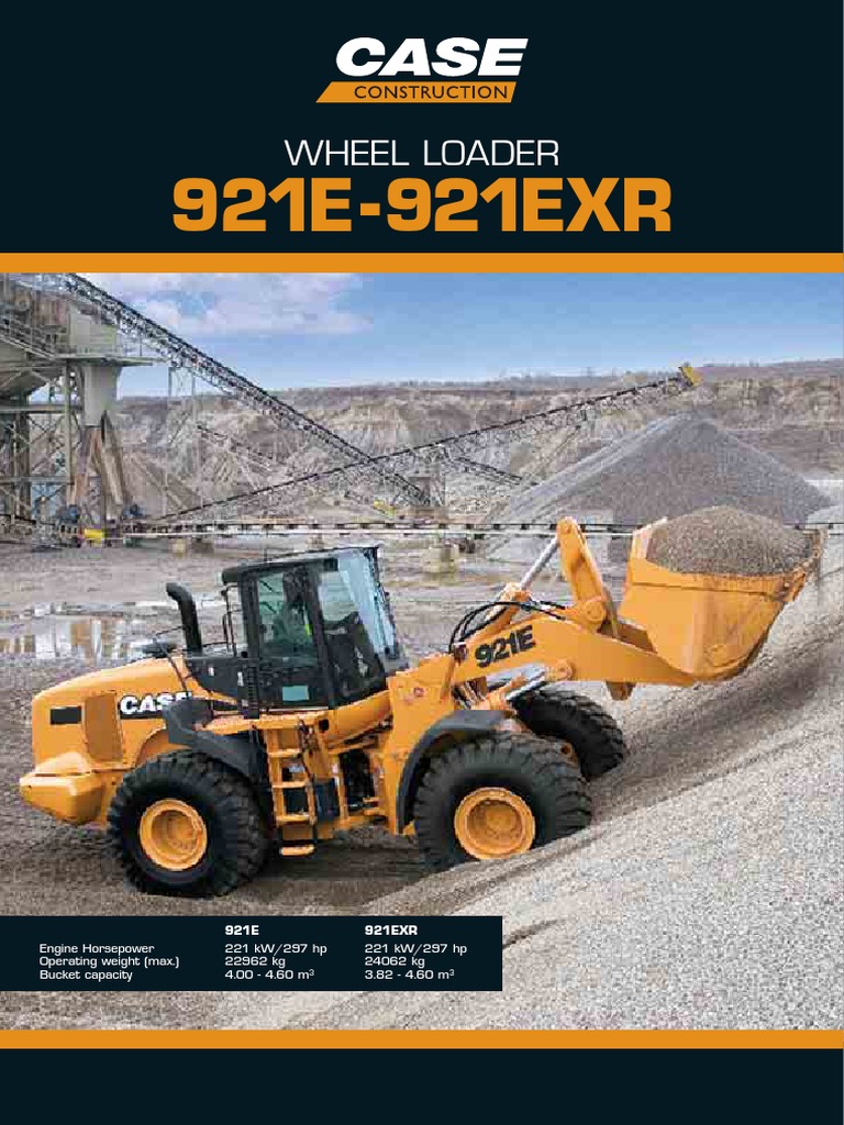 Radlader Case 921E Wheelloader | PDF | Horsepower | Loader (Equipment)