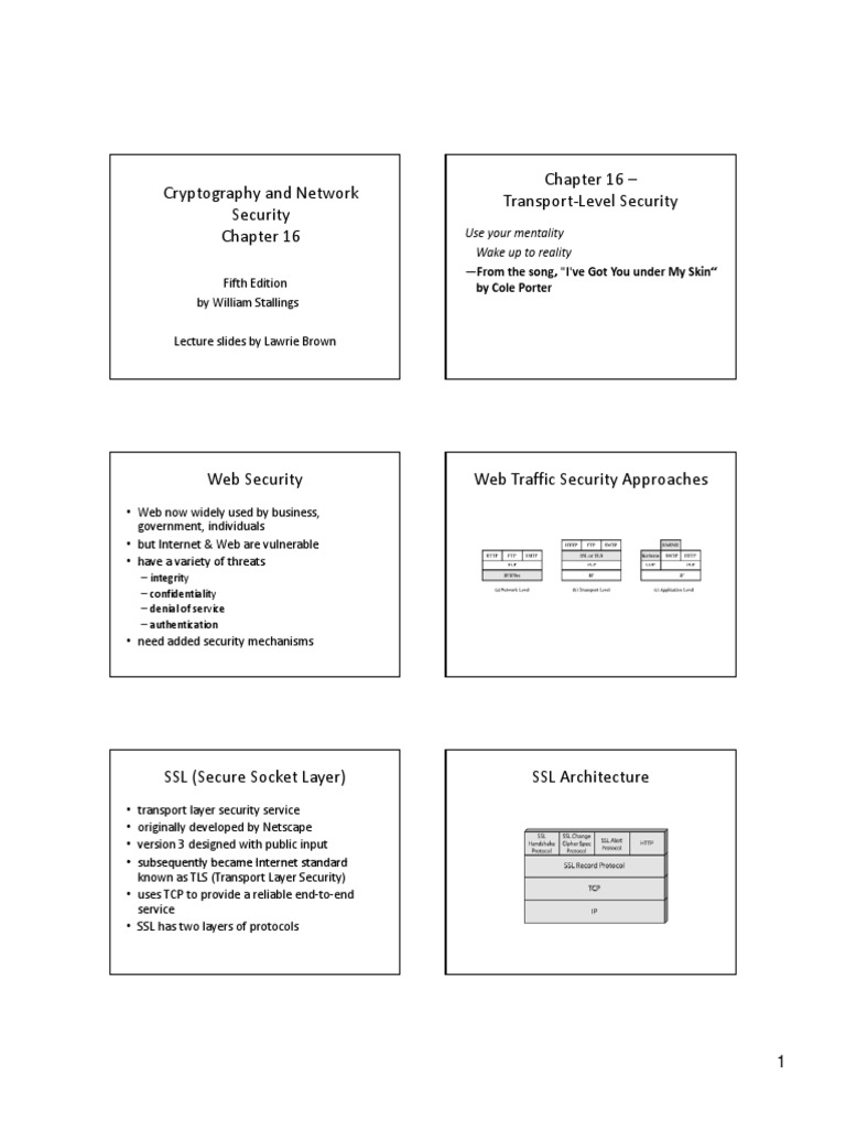CH 16 | PDF | Transport Layer Security | Secure Shell