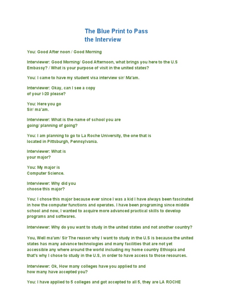 The Blue Print To Pass The Interview Computer Science | PDF