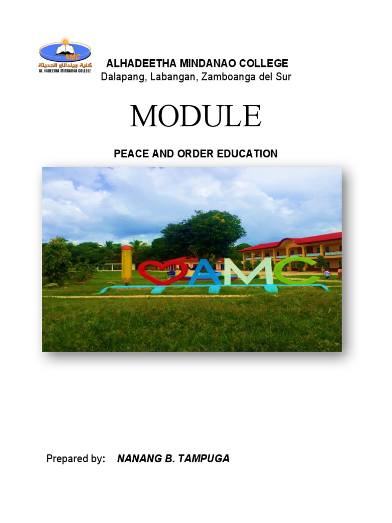 Peace and Order Module 2 | PDF | Peace | Cognition