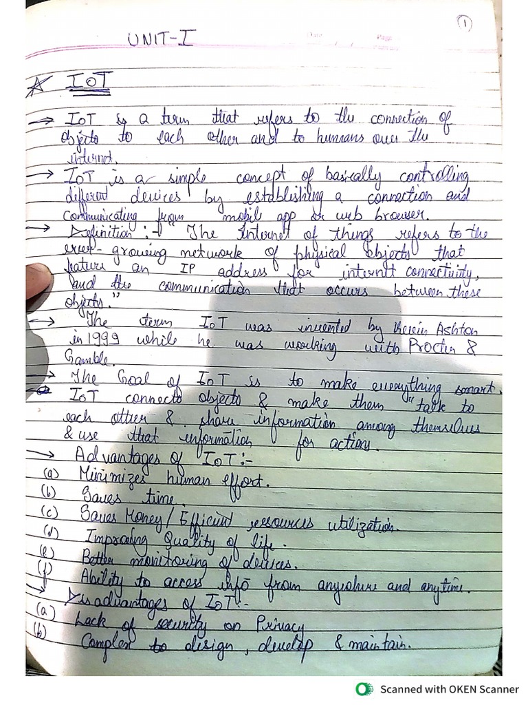 Iot Unit 1 | PDF