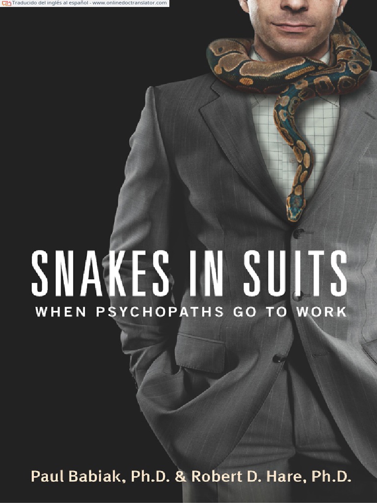Snakes in Suits (001-100) .En - Es | PDF | Psicopatía | Desorden de ...