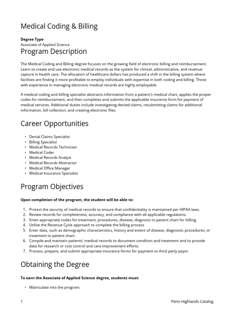 Medical Coding&Billing | PDF | Medical Record | Health Sciences