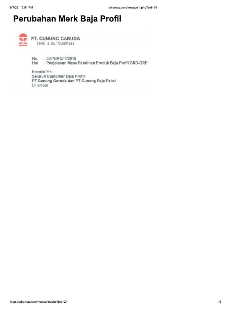 BAJA Gunung Garuda | PDF