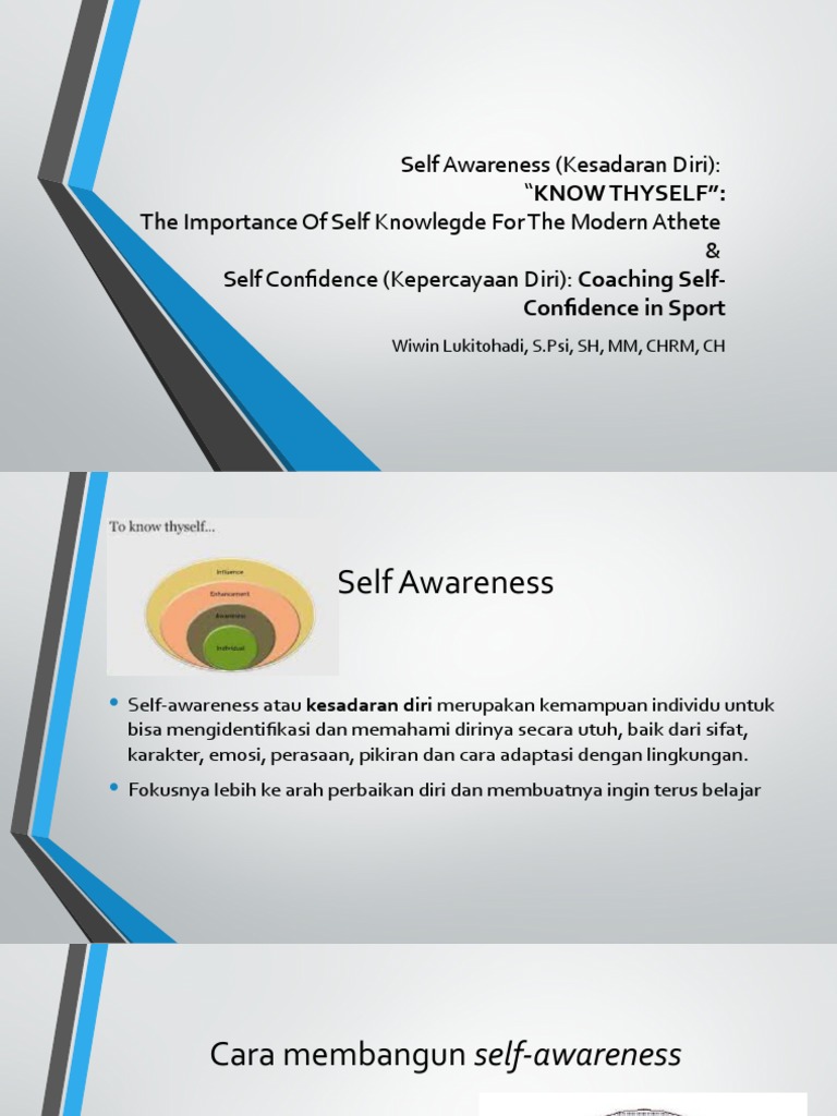 Psikologi Olahraga Self Awareness & Self Confidence | PDF