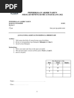 Form 4 English Exam Paper 1 2022 | PDF | Adolescence
