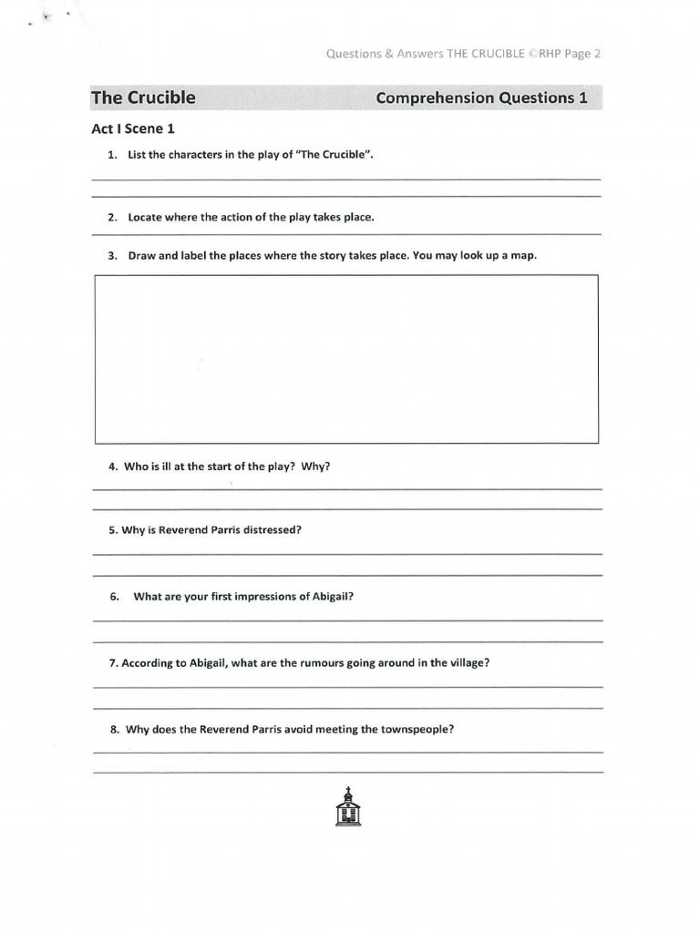 Crucible Comprehension Questions | PDF | Salem, Massachusetts