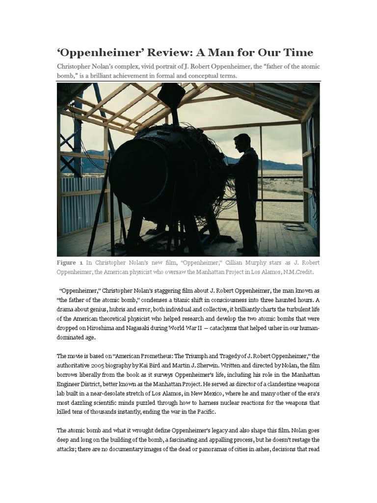 The New York Times Oppenheimer | PDF