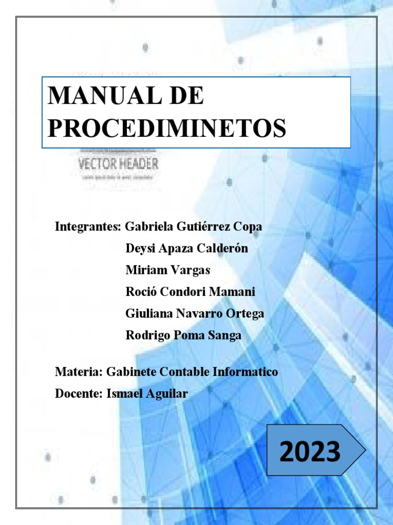 Manual de Procedimientos Eficiente | PDF | Gestión de recursos humanos | Business