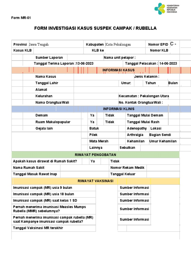 Investigasi Suspek Campak/Rubella di Pekalongan | PDF