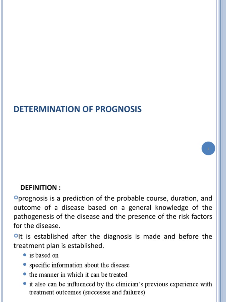 p7.1 Determination of Prognosis | PDF | Periodontology | Dentistry Branches