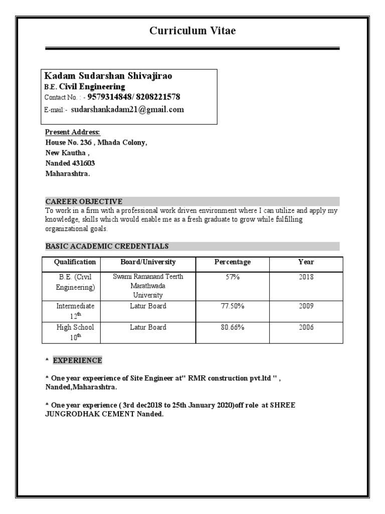 Sudarshan K Resume 2021 New | PDF