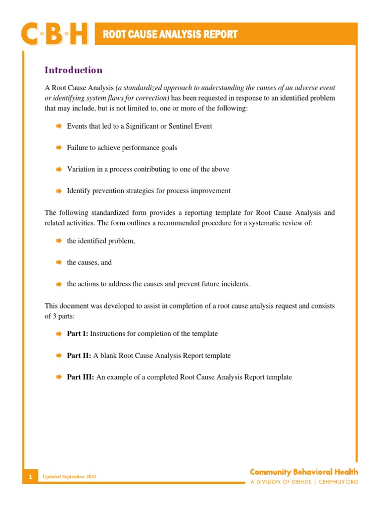 Root Cause Analysis Template Guide | PDF | Nursing | Electronic Health ...