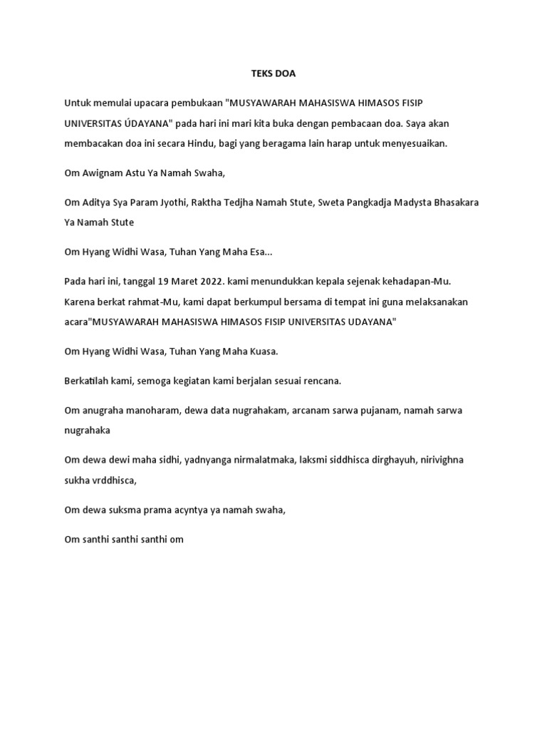 Teks Doa | PDF