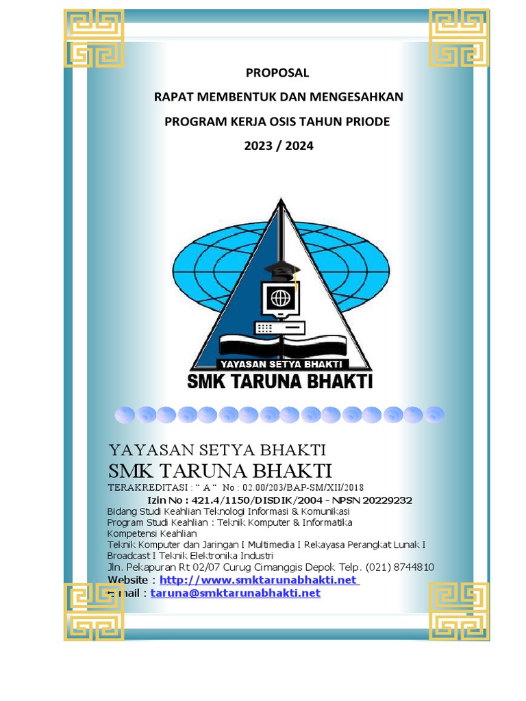 Proposal Pembentukan Dan Pengesahan Program Osis Tahun Priode 2023 2024 ...