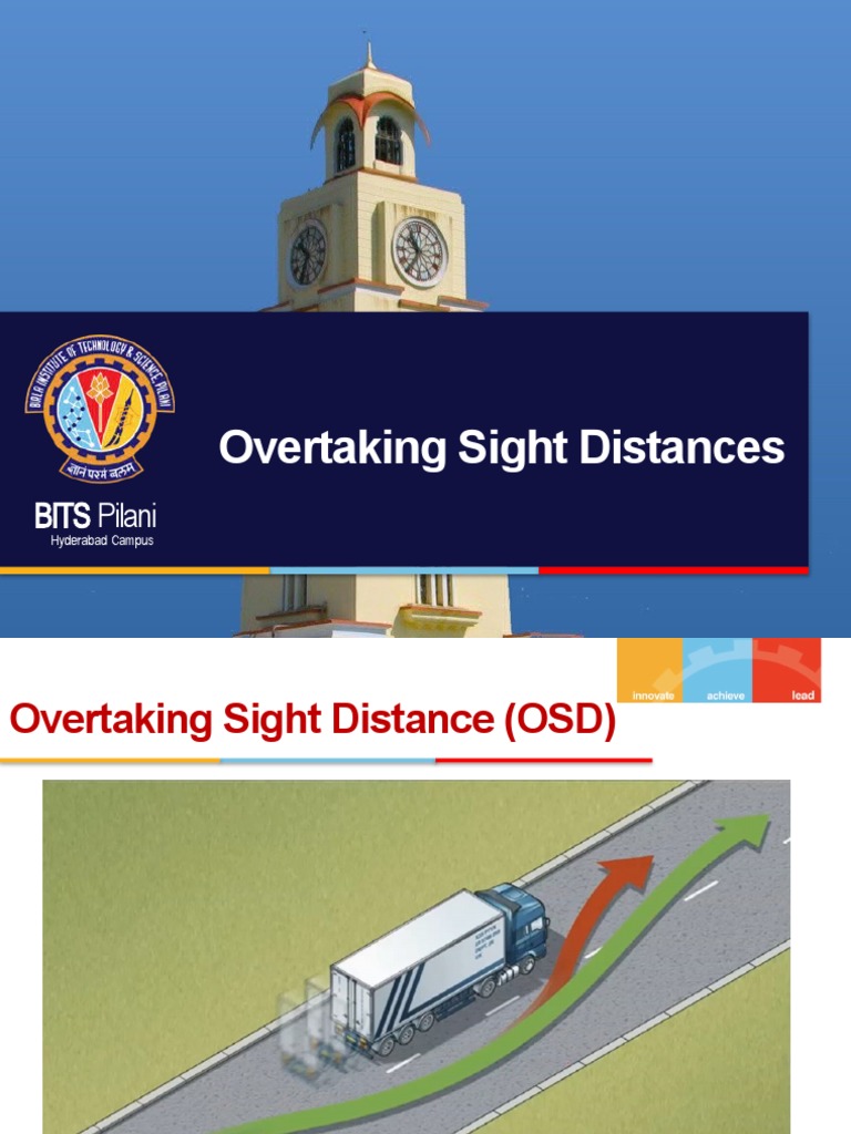Over Taking Sight Distance | PDF | Speed | Acceleration