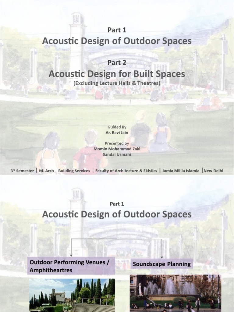 Outdoor Acoustcs | PDF | Sound | Acoustics