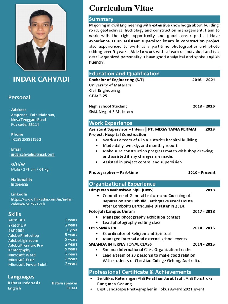 CV - Indar Cahyadi | PDF