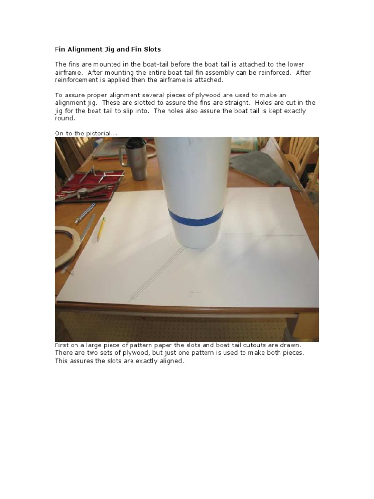 Fin Alignment Jig Construction Guide | PDF
