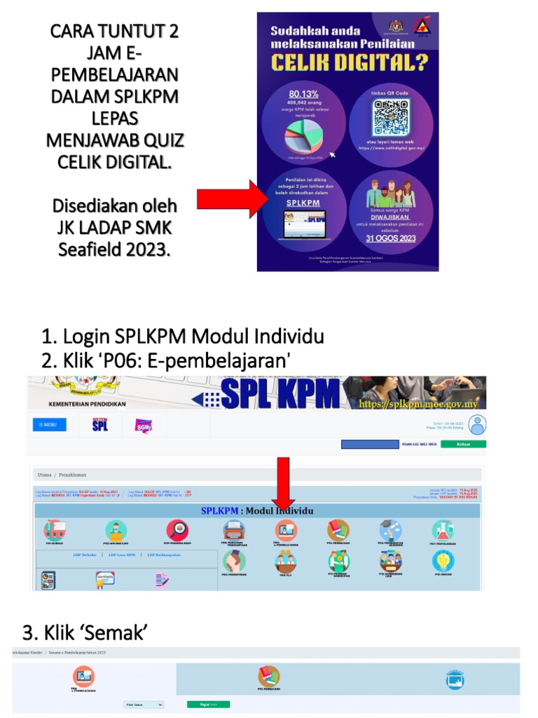 Cara Tuntut 2 Jam E-Pemb Quiz Celik Digital Dalam SPLKPM PDF | PDF Cara Tuntut 2 Jam E-Pemb Quiz Celik Digital Dalam SPLKPM PDF | PDF
