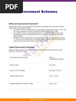 Central Government Schemes Overview 2025 | PDF | Government Of India ...