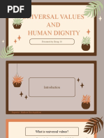 Universal Values Report | PDF | Dignity | Knowledge