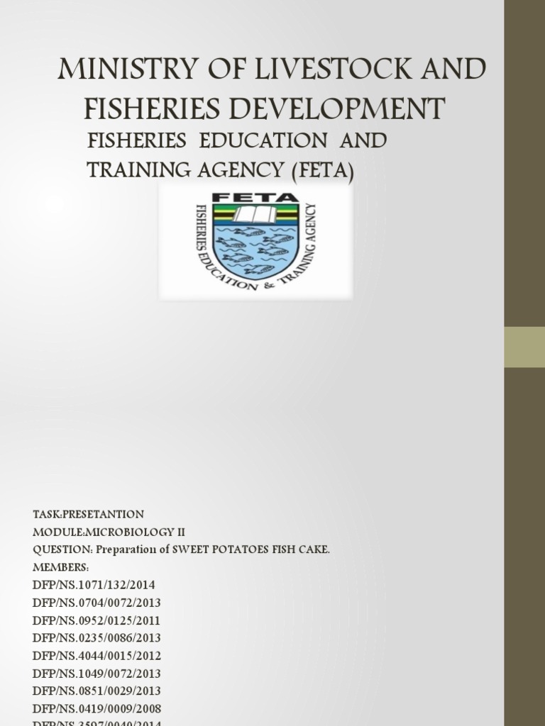 Micro Pre. Sweet Potatoes Fish Cake | PDF | Cakes | Potato