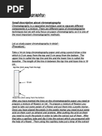 Paper Chromatography Diagram Explained | PDF