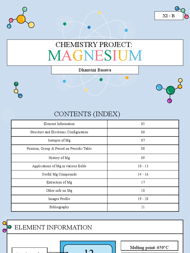 Magnesium-A Research | PDF | Magnesium | Isotope