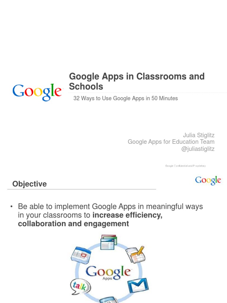 32 Ways To Use Google Apps in The Classroom | PDF | Gmail | Communication