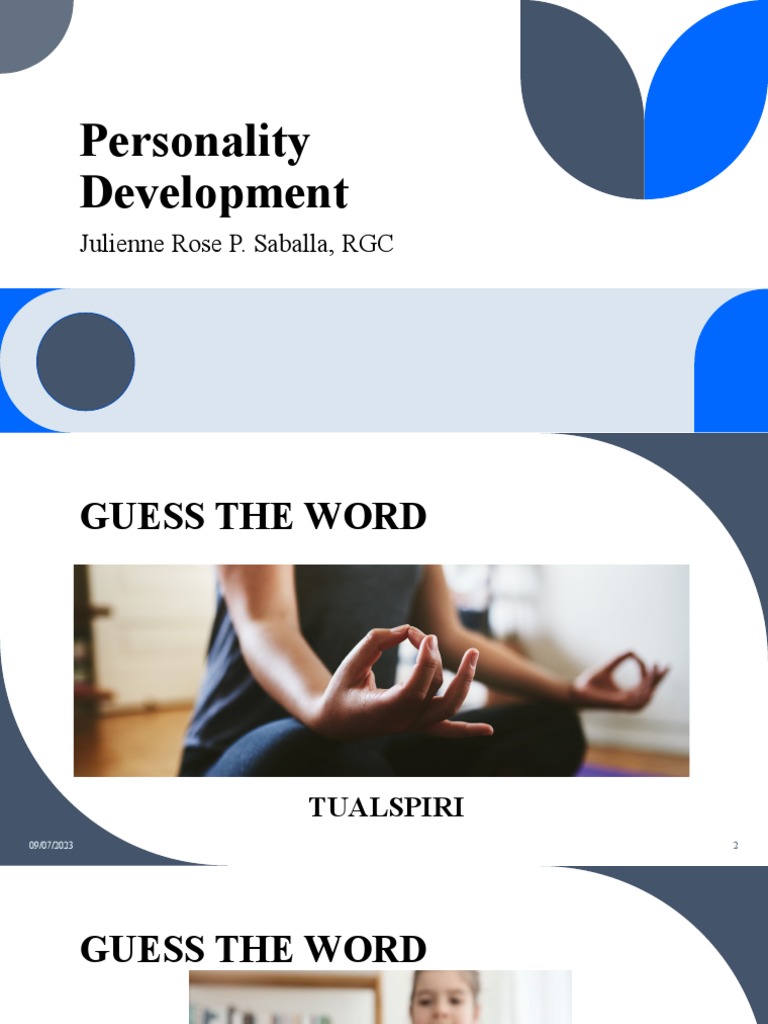 Personality Development For Teachers | PDF | Temperament | Cognition