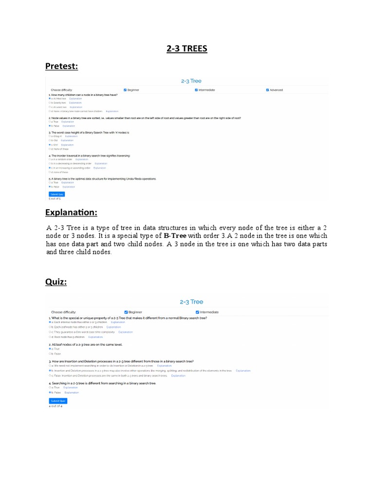 2-3 Trees | PDF | Applied Mathematics | Algorithms 2-3 Trees | PDF | Applied Mathematics | Algorithms