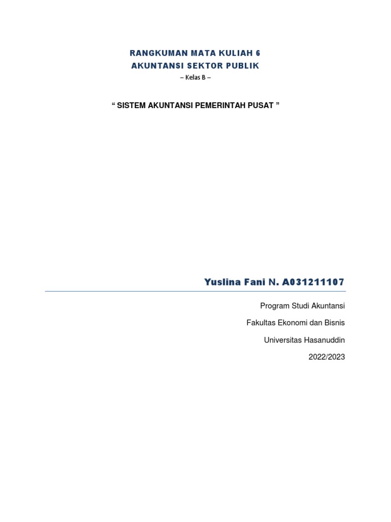 RMK 6-ASP-Yuslina Fani N. A031211107 | PDF