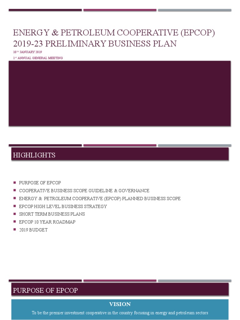 EPC Business Plan & Budget v03 | PDF | Investing | Startup Company