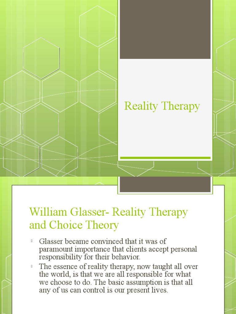 Reality Therapy | PDF