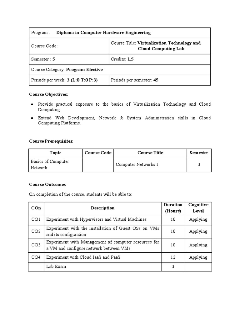 Cloud Computing Lab | PDF | Virtual Machine | Cloud Computing