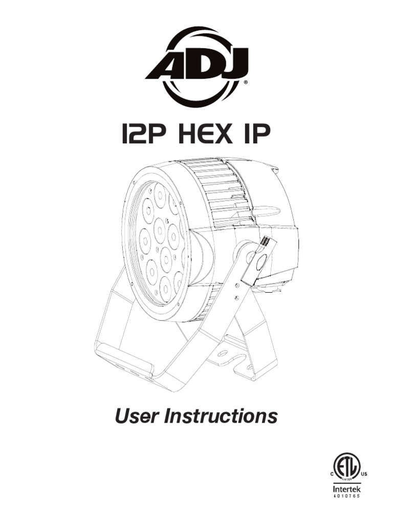 ADJ 12P Hex IP - User Manual | PDF | Computers | Technology & Engineering