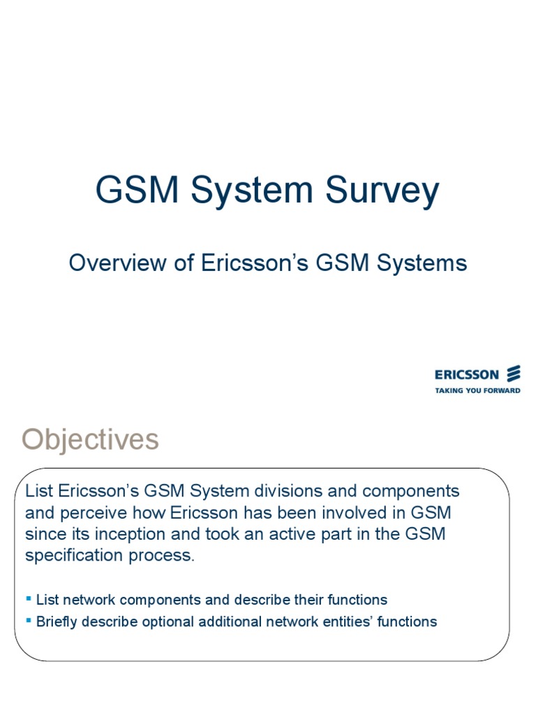 GSM System Survey: Overview of Ericsson's GSM Systems | PDF | Information And Communications ...