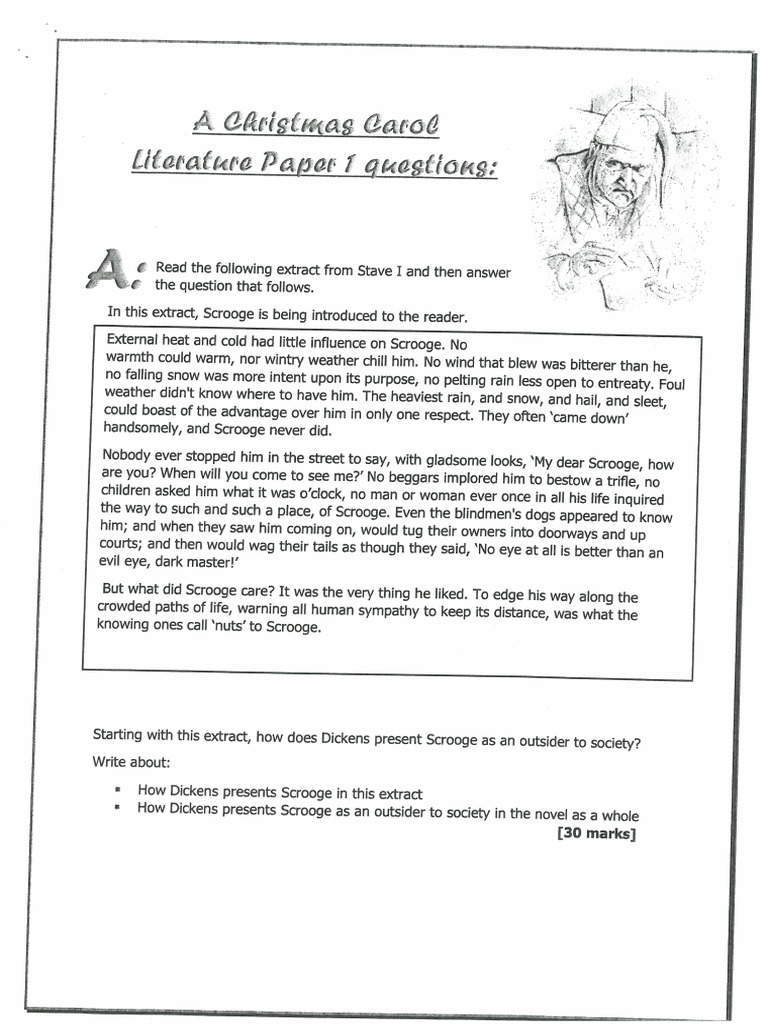 A Christmas Carol - Dickens Essays | PDF