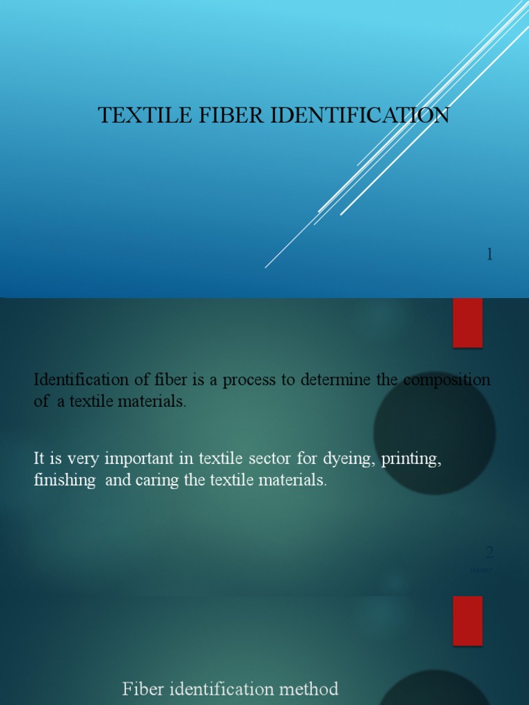 Textile Fiber Identification | PDF | Textiles | Ph