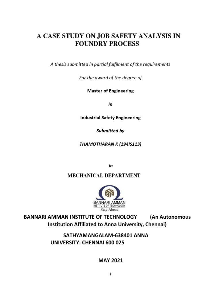 Phase 2 - Thamotharan Project Report | PDF | Foundry | Hazards