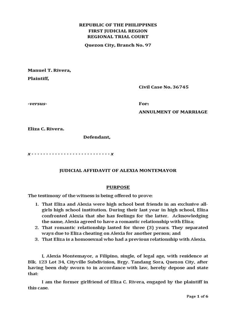 Mock Trial Piece | PDF | Affidavit | Pleading