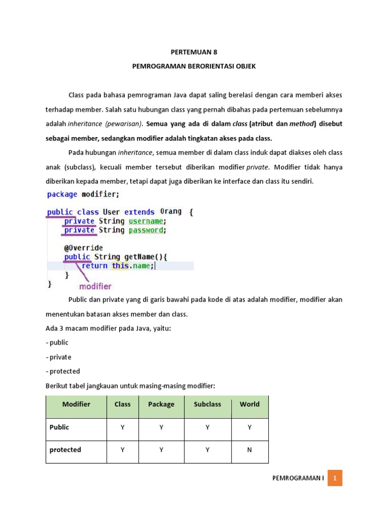 Pemrograman 1 Pertemuan 8 | PDF